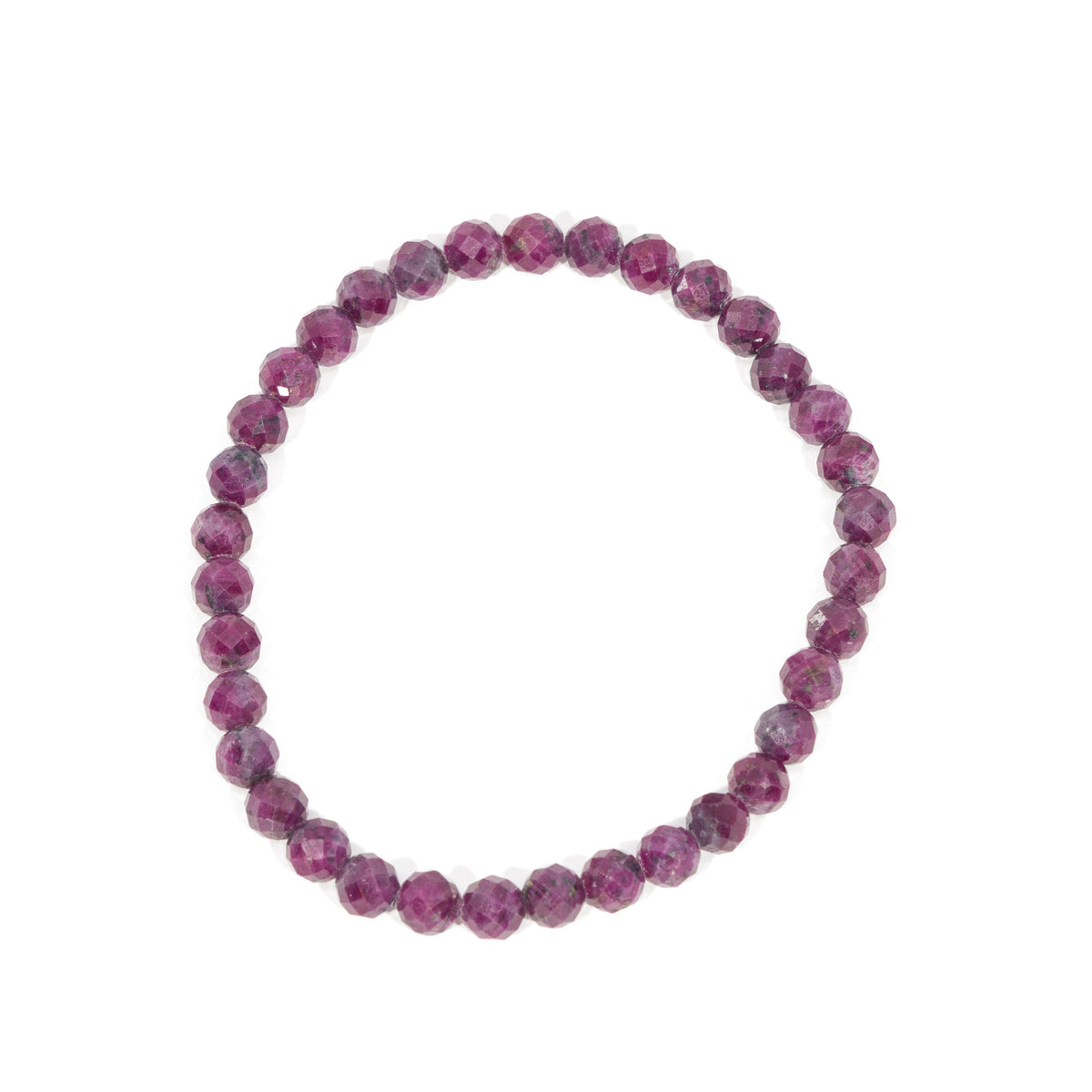 Faceted Ruby Beaded Bracelets – Crystalarium