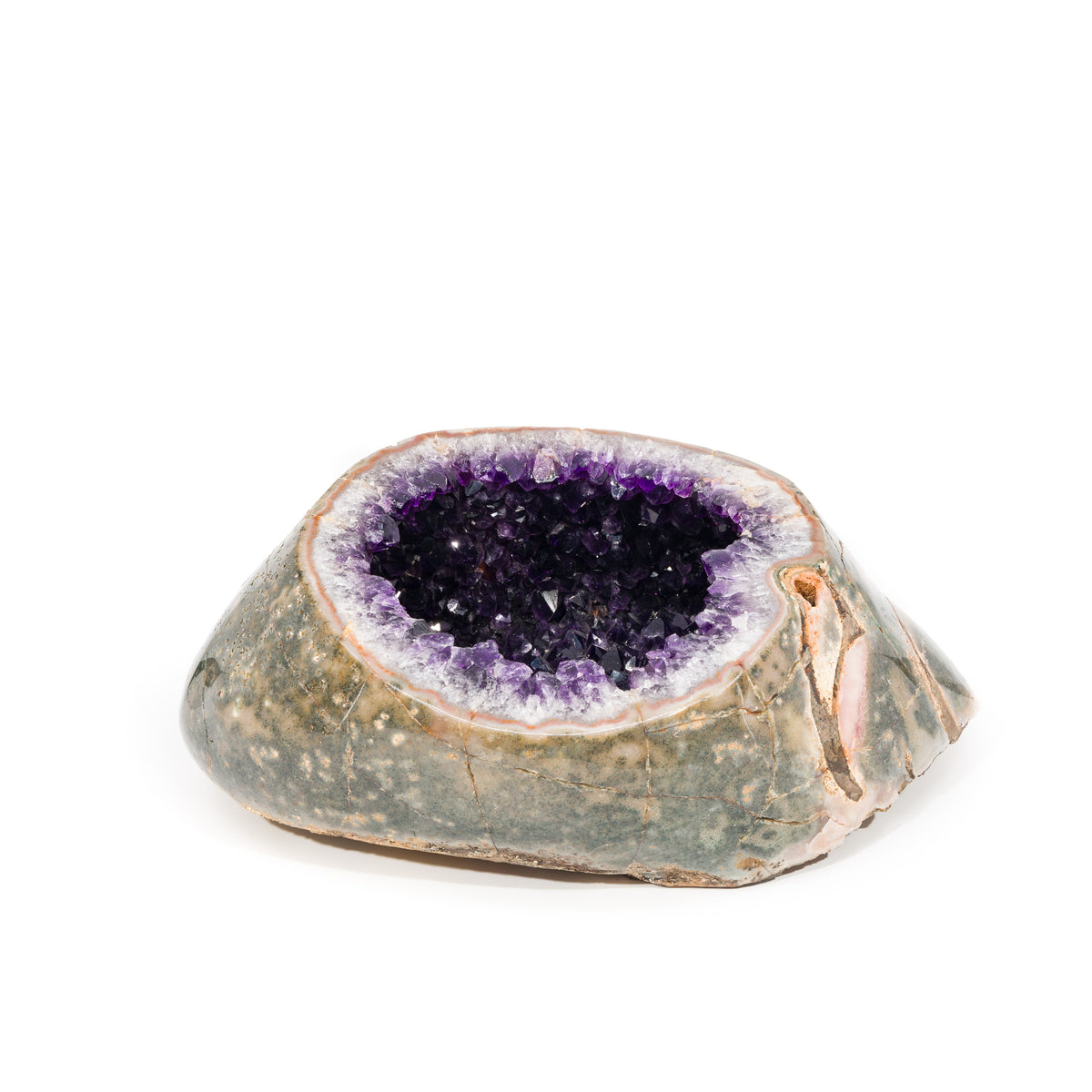 Amethyst 11.7" Polished Crystal Geode | 10.95lbs, Uruguay – Crystalarium