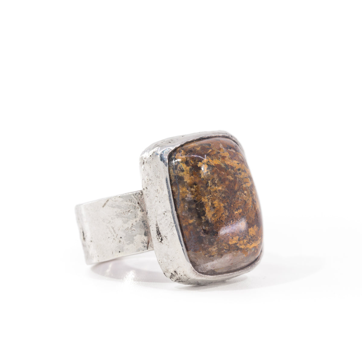 Bronzite Sterling Silver Handcrafted Gemstone Ring | 15.45 Carats ...