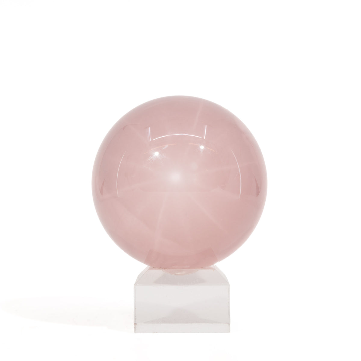 12-Ray Star Rose Quartz 2.74" Polished Crystal Sphere | 467.4 Grams ...
