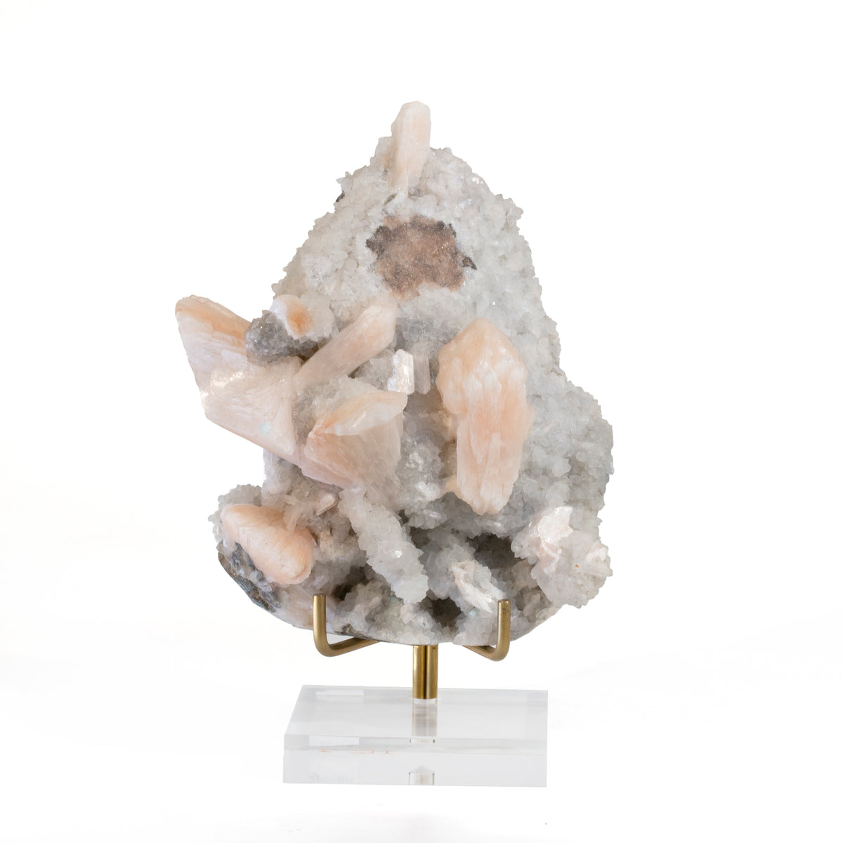 Stilbite - Red Stilbite Natural Crystal Specimen - India – Crystalarium